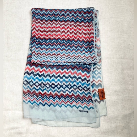Missoni | Accessories | Missoni Orange Label Vintage Classic Chevron ...